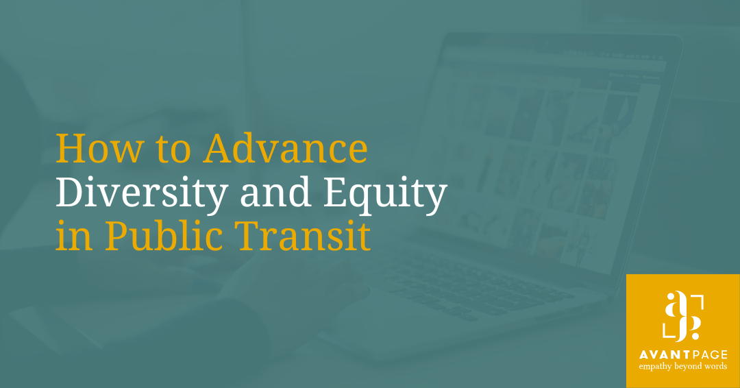 How to advance diversity and equity in public transit - Avantpage ...