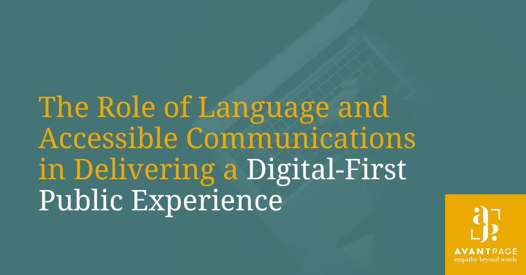 The Role of Language and Accessible Communications in Delivering a ...