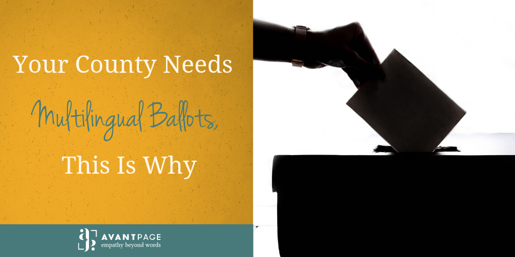 Your County Needs Multilingual Ballots, This Is Why – Avantpage ...